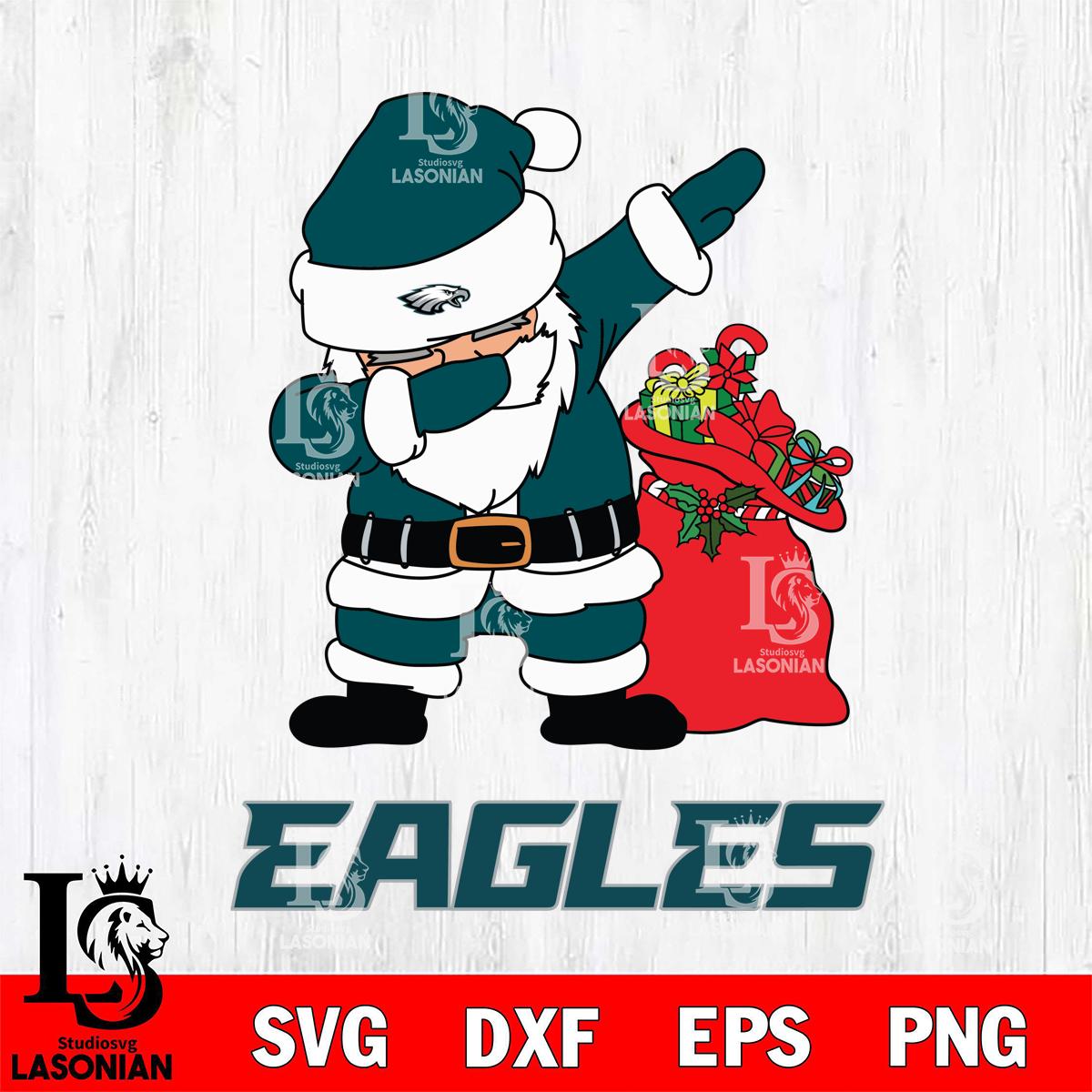 Philadelphia Eagles Santa Dabbing Christmas – lasoniansvg