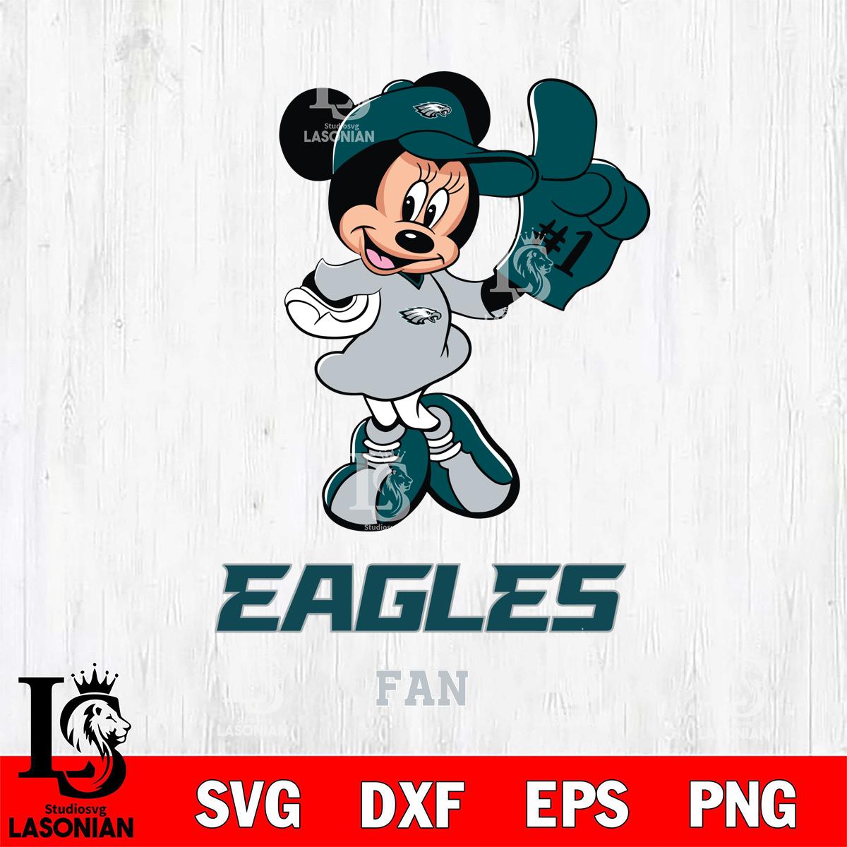 Philadelphia Eagles #1 Fan Minnie Mouse – lasoniansvg