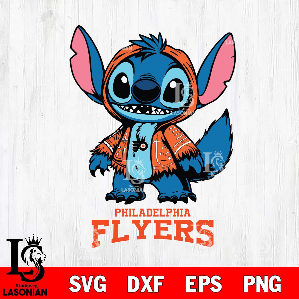 Philadelphia Flyers Stitch Halloween – lasoniansvg