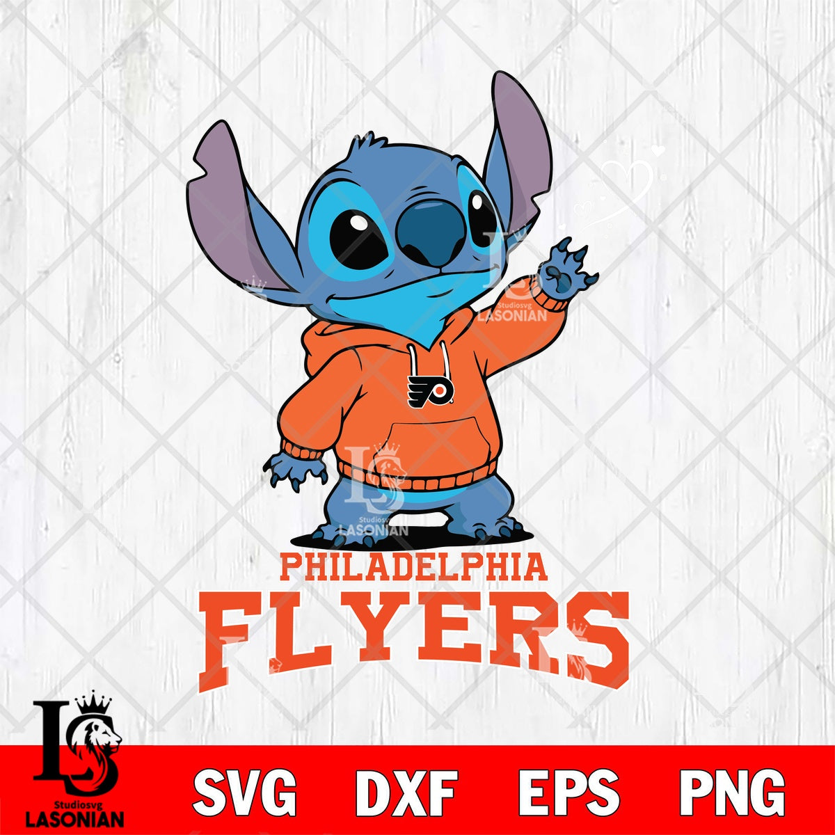 Philadelphia Flyers Stitch Magic Heart File cut , Criucut , Digital ...