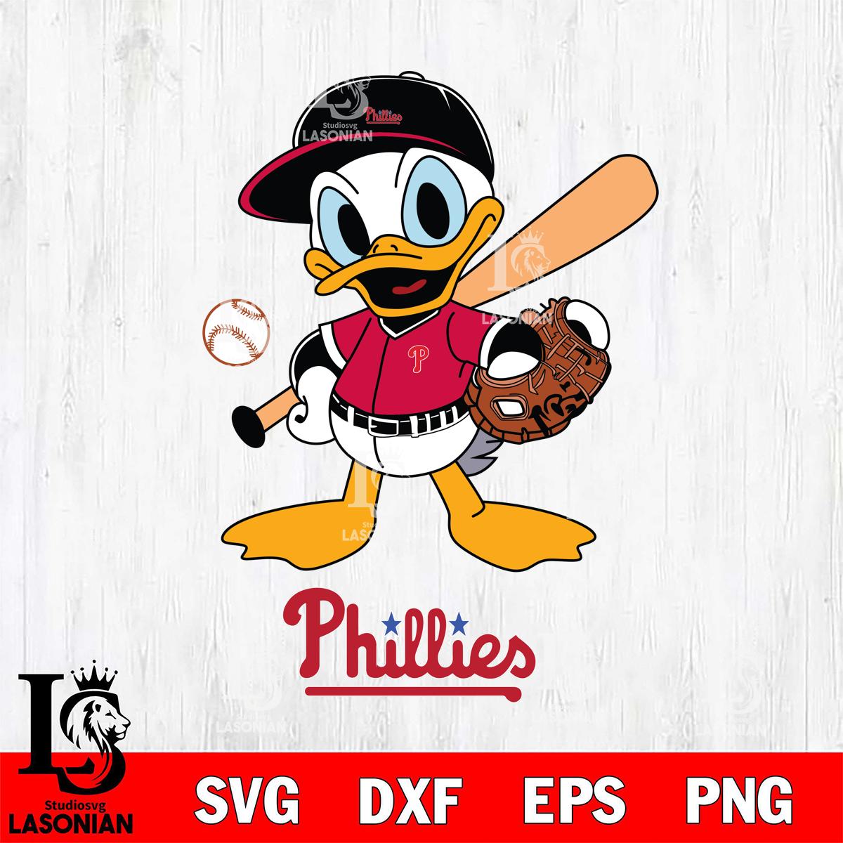 Philadelphia Phillies Donald Duck Baseball – lasoniansvg