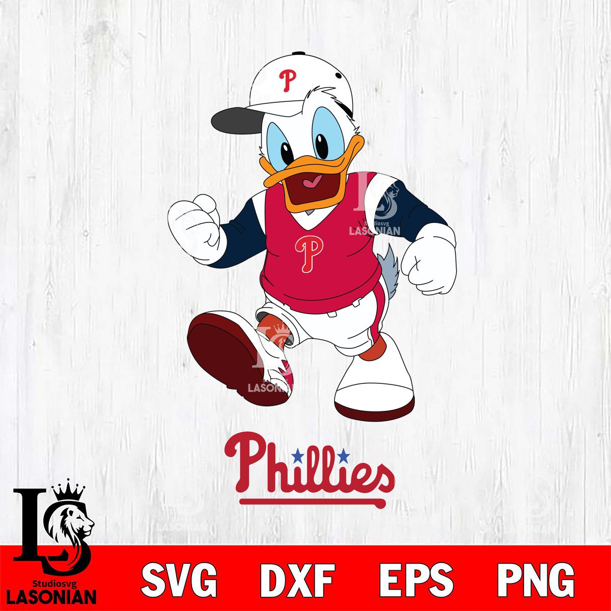 Philadelphia Phillies Donald Duck Baseball walk – lasoniansvg