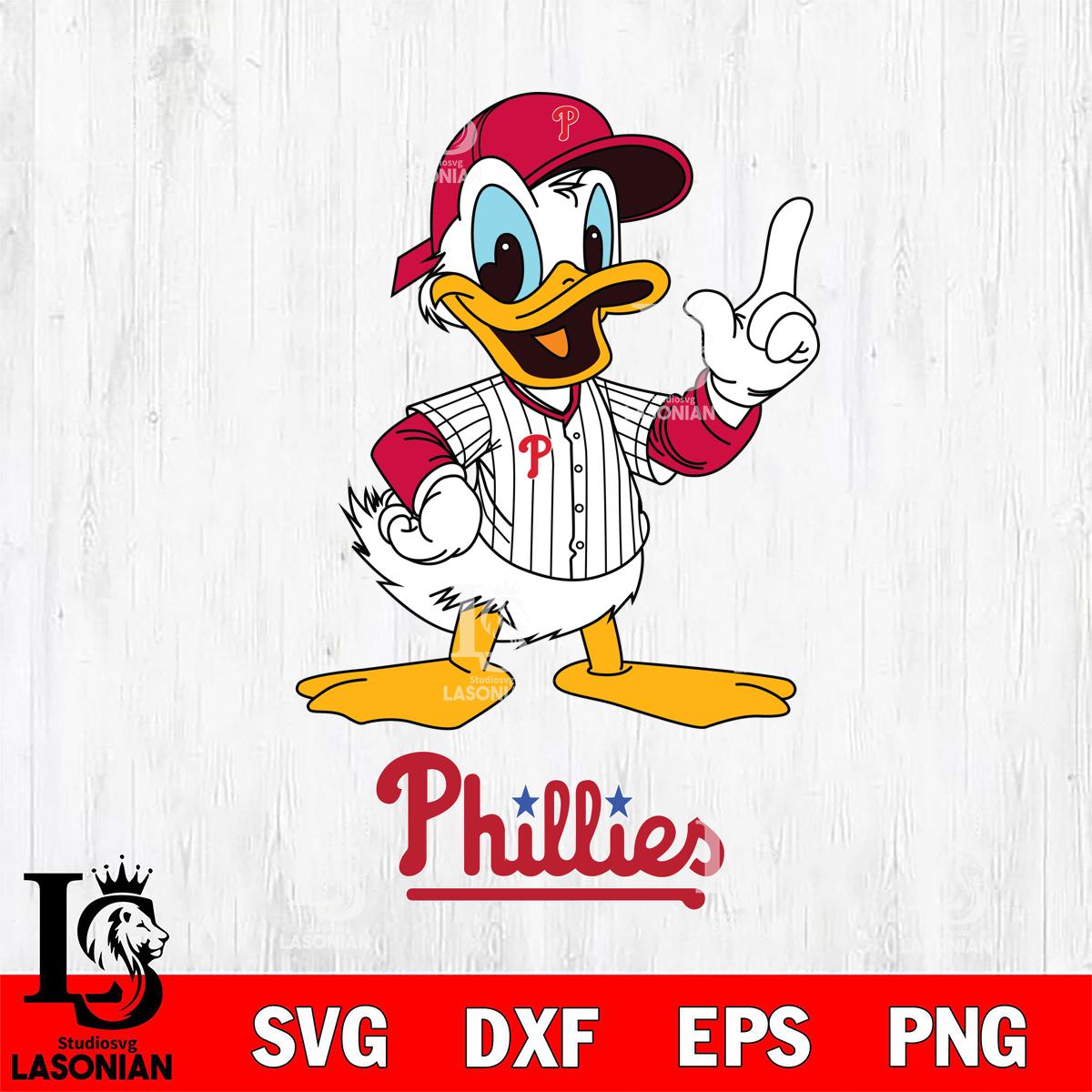 Philadelphia Phillies Donald Duck MLB – lasoniansvg