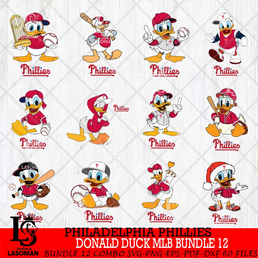 Philadelphia Phillies Donald Duck MLB Bundle 12 – lasoniansvg