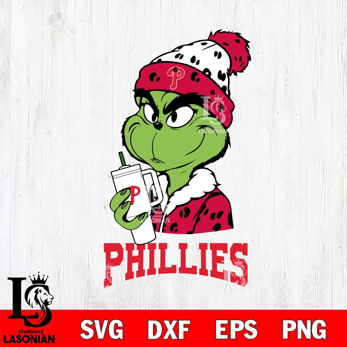 Philadelphia Phillies Grinch Bougie Leopard – lasoniansvg