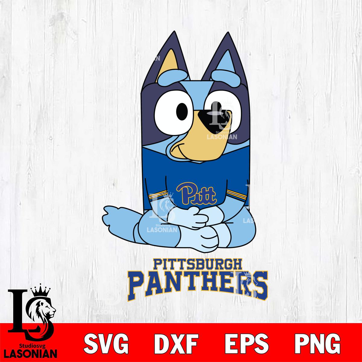 Pittsburgh Panthers Bluey Styles Football – lasoniansvg