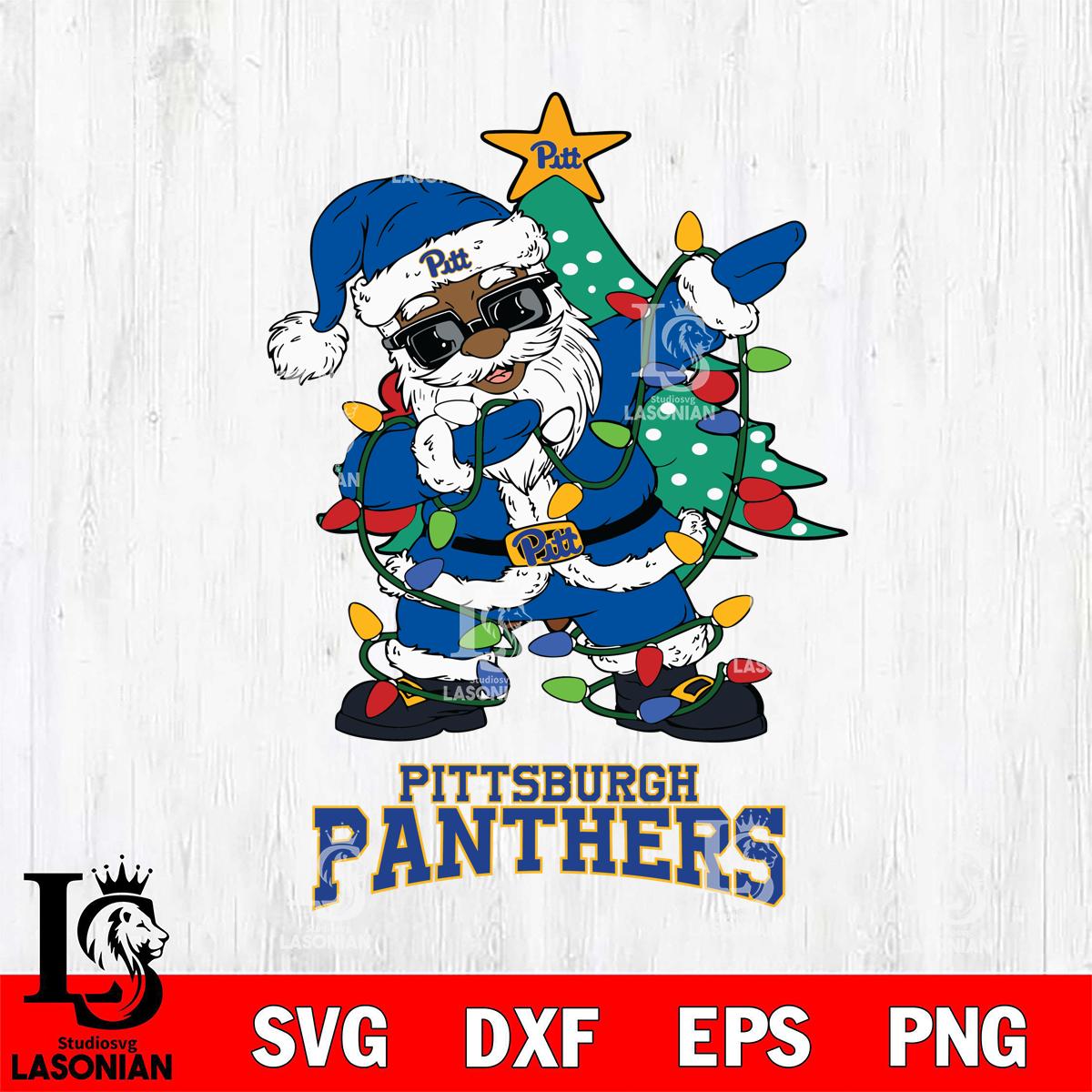 Pittsburgh Panthers Santa Claus Ugly Christmas – lasoniansvg