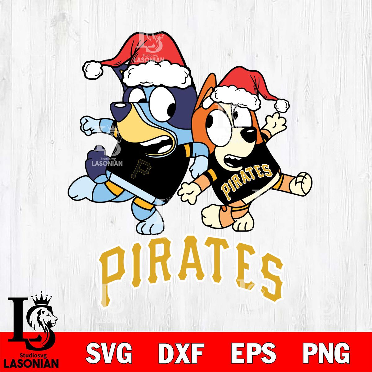 Pittsburgh Pirates Bluey Christmas Holiday – lasoniansvg