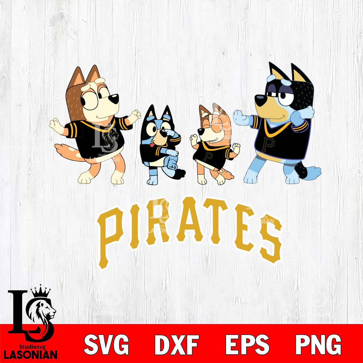 Pittsburgh Pirates Bluey Dance Squats – lasoniansvg