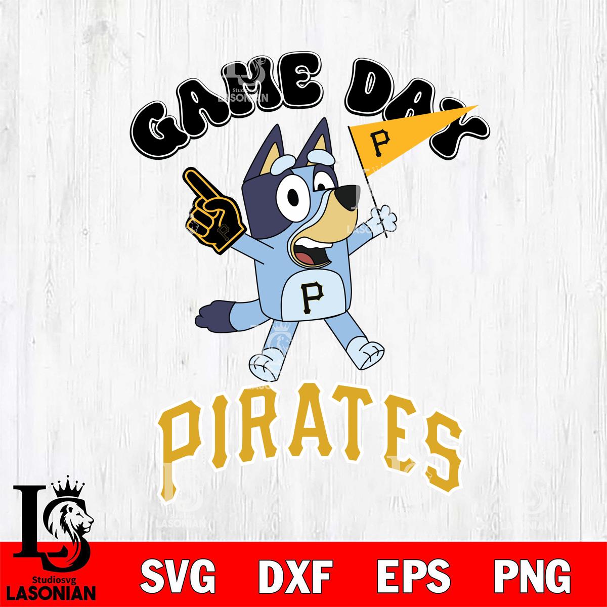 Pittsburgh Pirates Bluey Game Day – lasoniansvg
