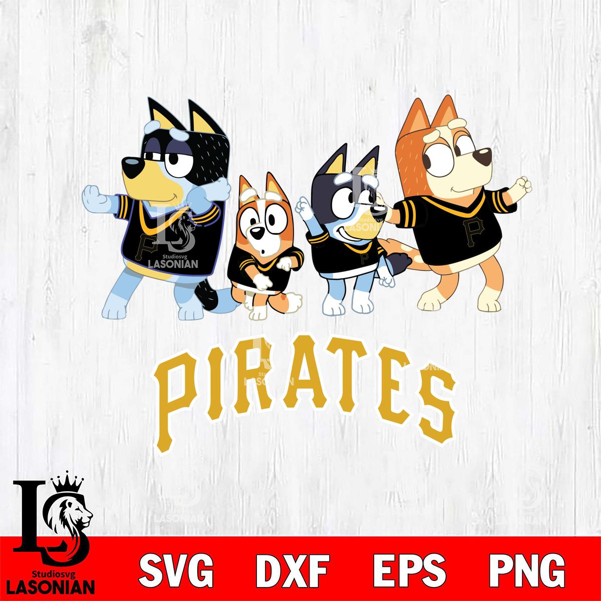 Pittsburgh Pirates Bluey Mode Dance Squats – lasoniansvg