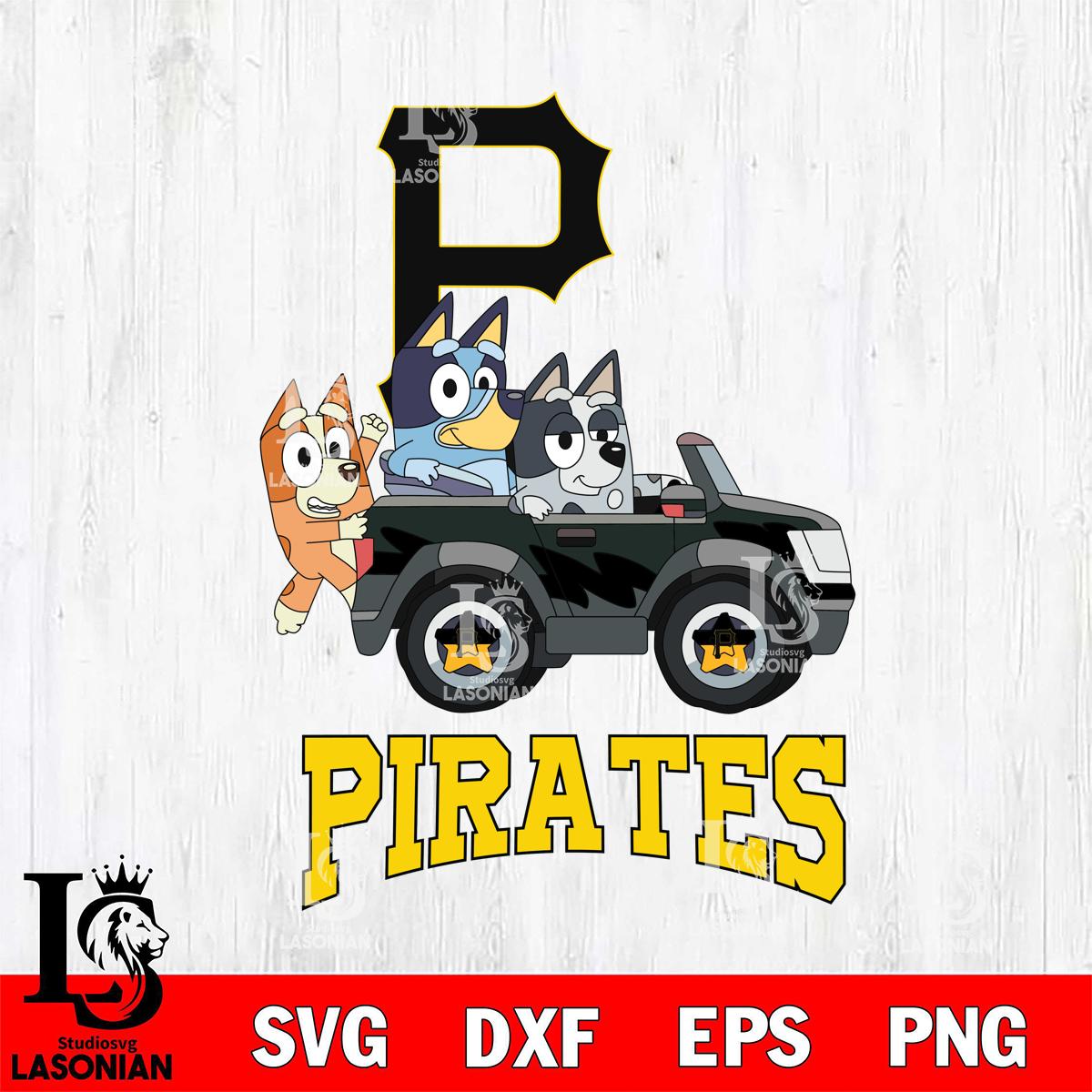 Pittsburgh Pirates Bluey friends – lasoniansvg