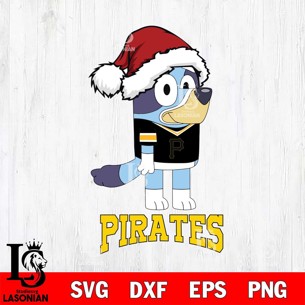 Pittsburgh Pirates Christmas Bluey Hat – lasoniansvg