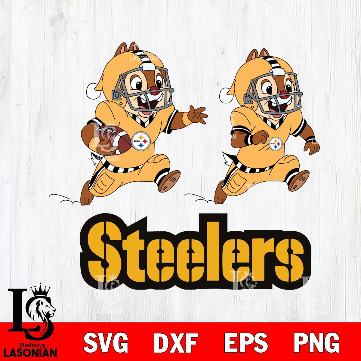 Pittsburgh Steelers Chip & Dale Football – lasoniansvg