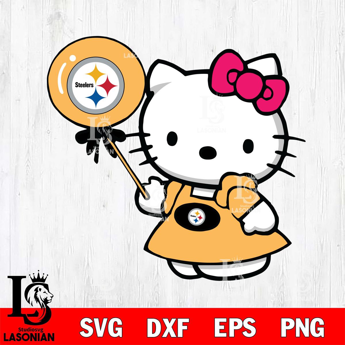 Pittsburgh Steelers Cute Hello Kitty 2 – lasoniansvg
