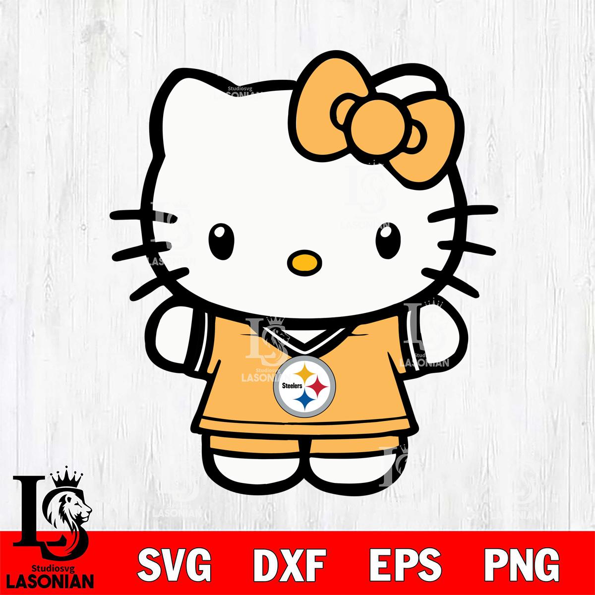 Pittsburgh Steelers Cute Hello Kitty Football 6 – lasoniansvg