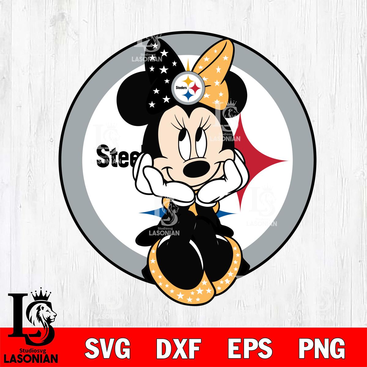 Pittsburgh Steelers Cute Minnie Mouse – lasoniansvg