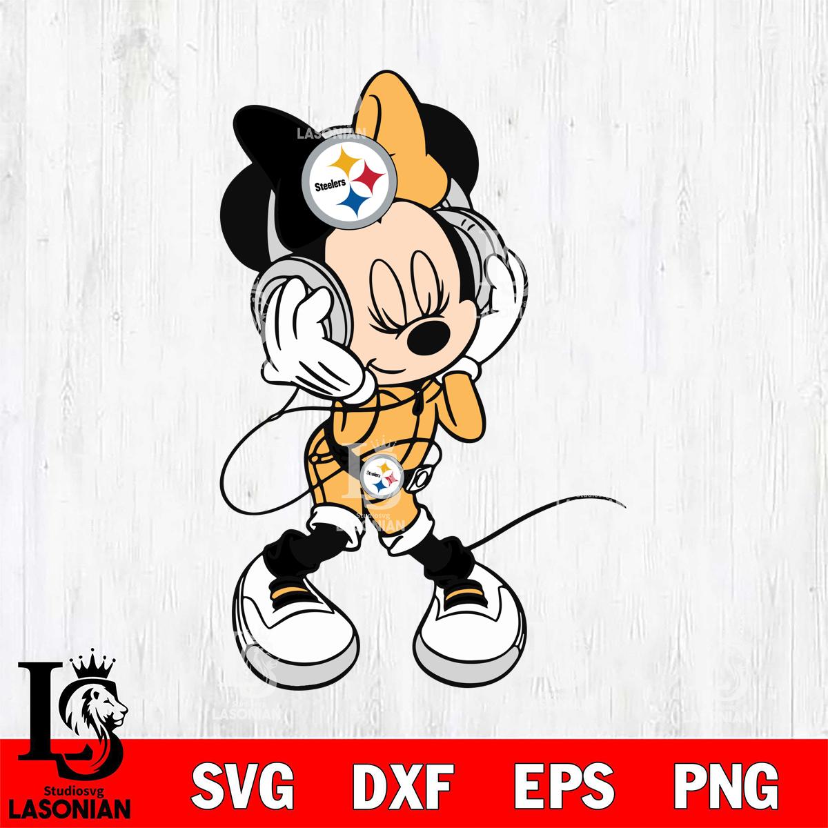 Pittsburgh Steelers Cute Minnie Mouse Dancing – lasoniansvg