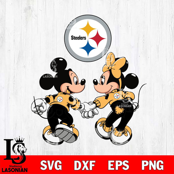 Pittsburgh Steelers Fan Minnie And Mickey Love – lasoniansvg