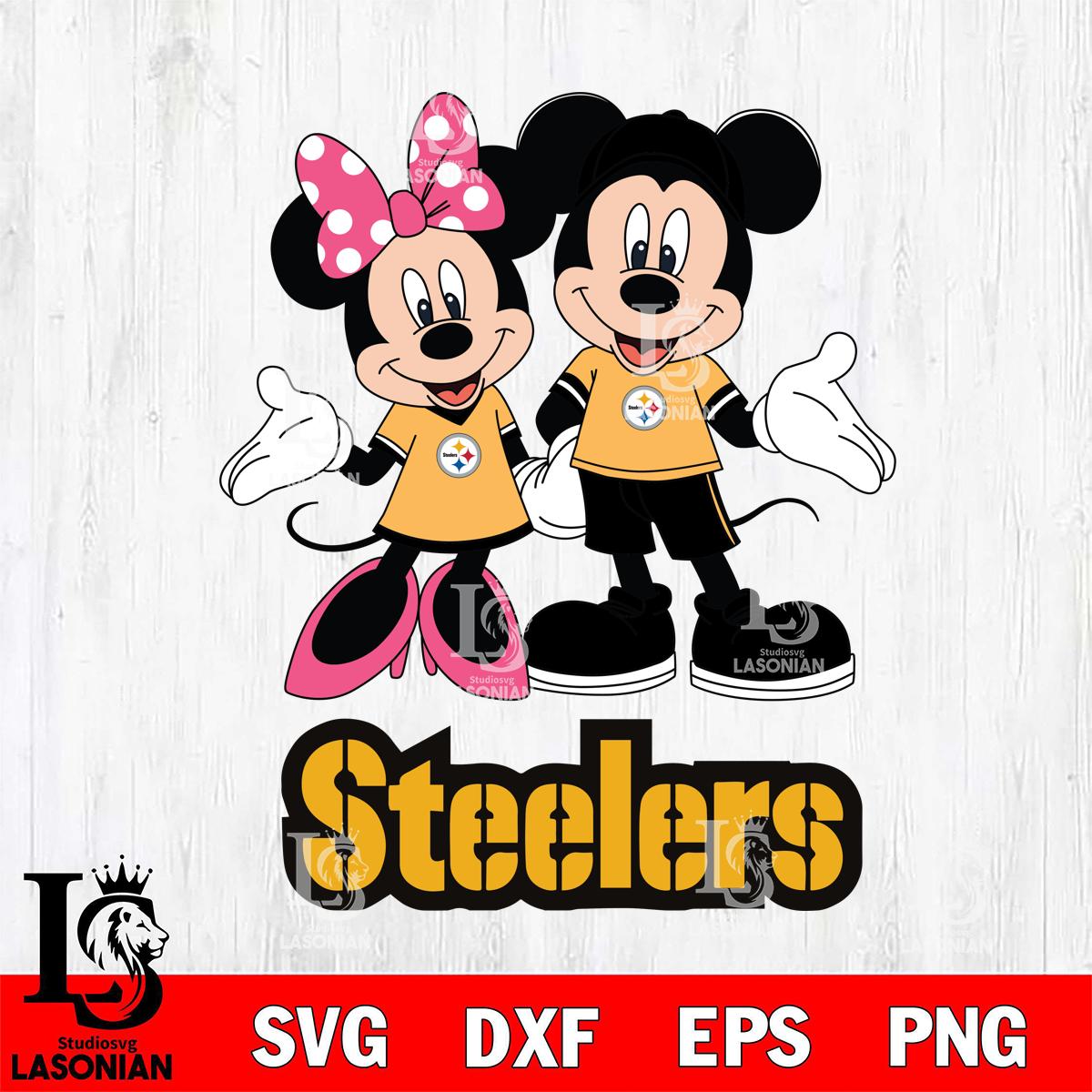 Pittsburgh Steelers Mickey Minnie Mouse Sport – lasoniansvg