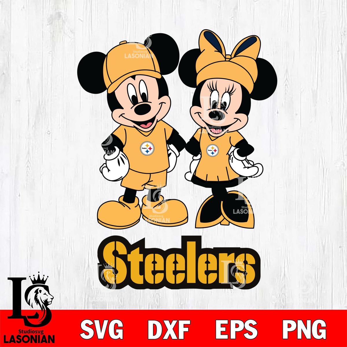 Pittsburgh Steelers Mickey Minnie Rugby – lasoniansvg