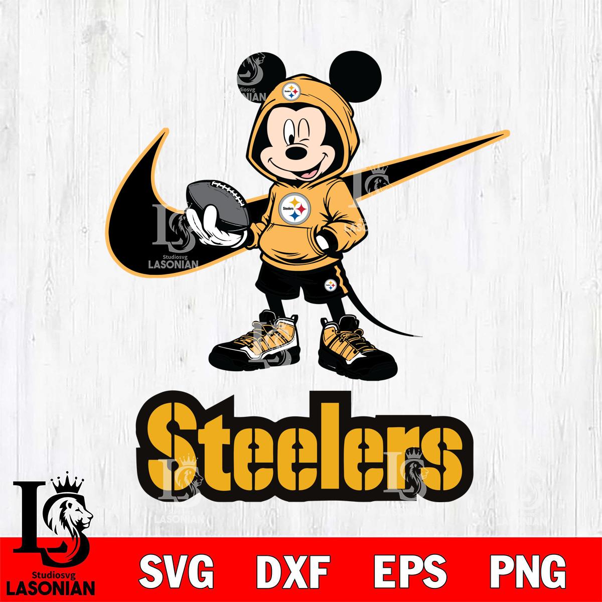 Pittsburgh Steelers Mikey Mouse Disney NIKE – lasoniansvg