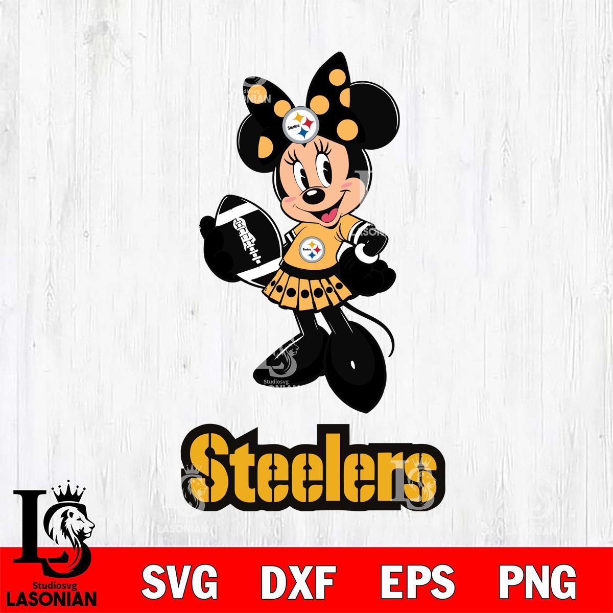Pittsburgh Steelers Minnie Mouse – lasoniansvg