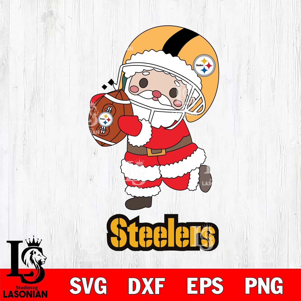 Pittsburgh Steelers Santa Claus Cute – lasoniansvg
