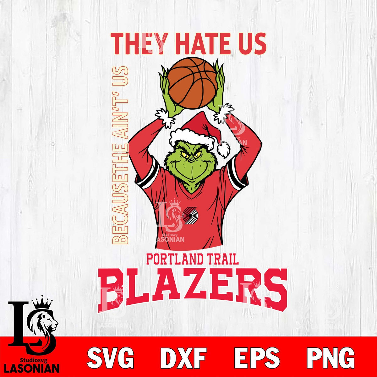 Portland Trail Blazers Grinch Dunk Basketball – lasoniansvg