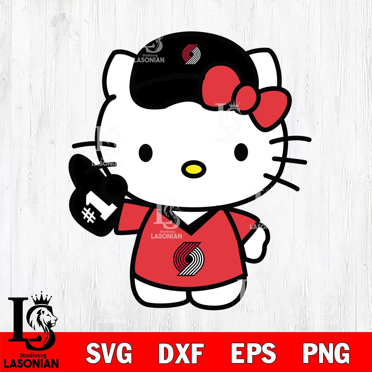 Portland Trail Blazers Hello Kitty basketball 2 – lasoniansvg