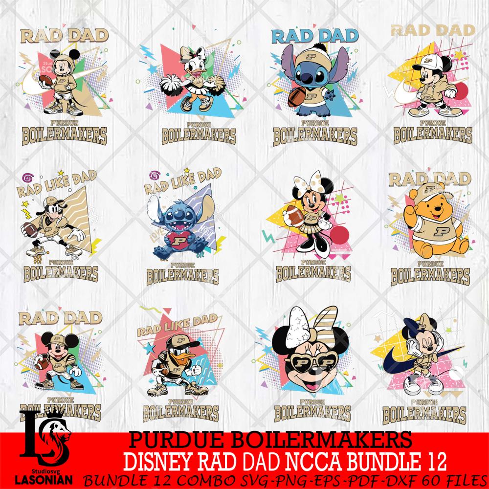 Purdue Boilermakers Disney Rad Dad NCAA Bundle 12 – lasoniansvg