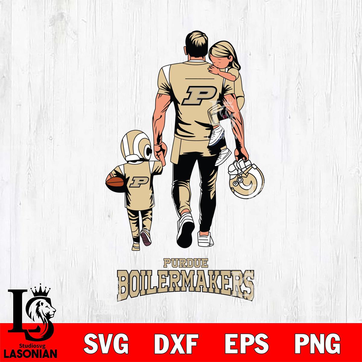 Purdue Boilermakers Father And Son Football – lasoniansvg