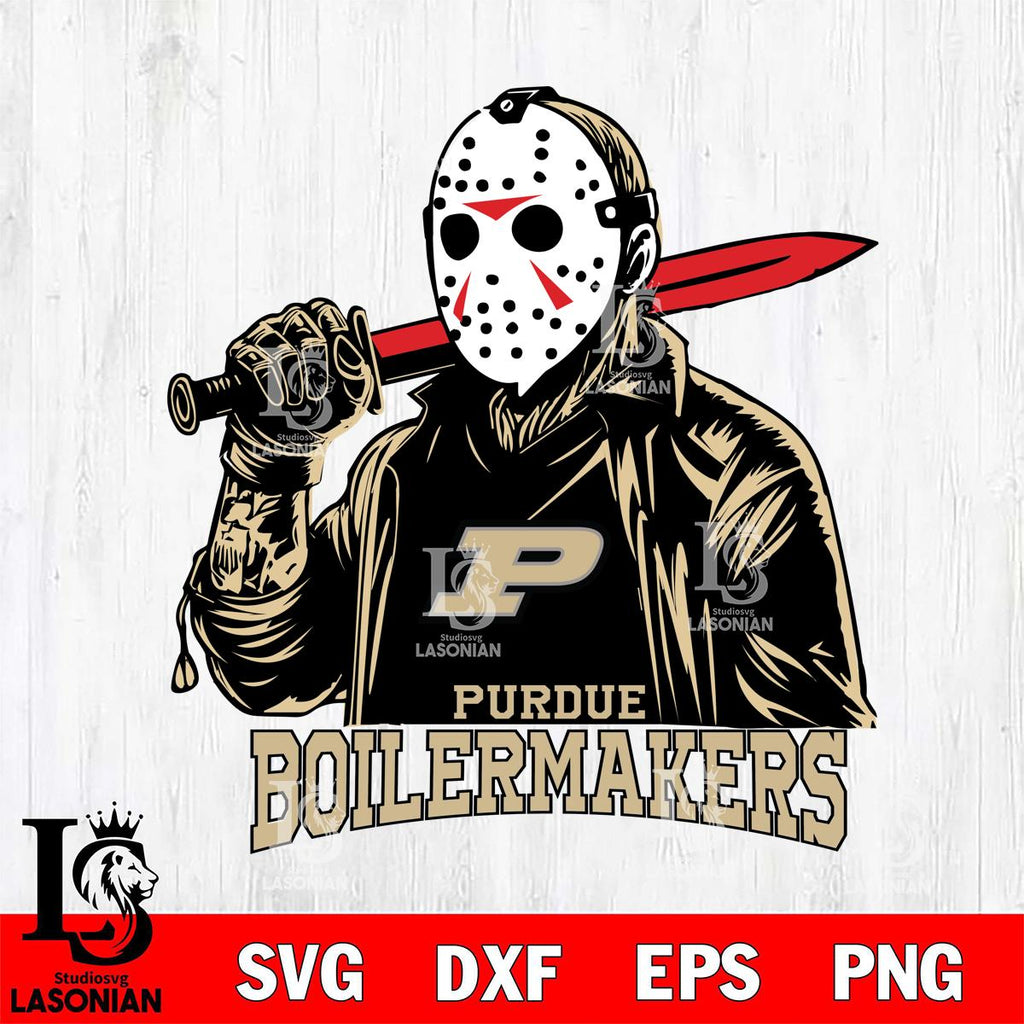 Purdue Boilermakers Jason Voorhees Horror 12 – lasoniansvg