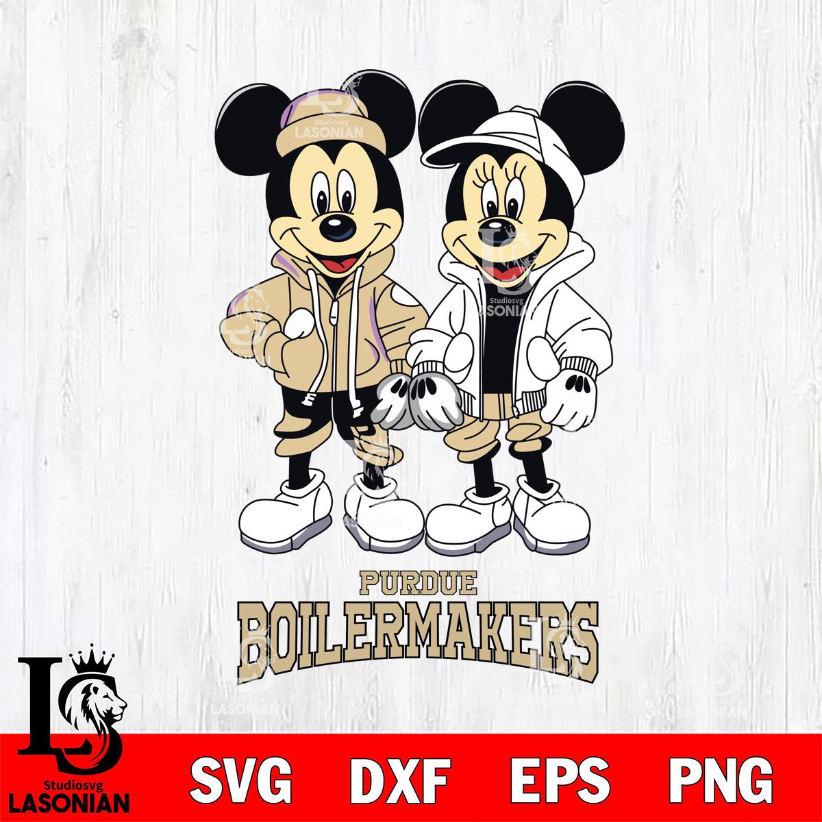 Purdue Boilermakers Mickey Minnie Mouse Football – lasoniansvg