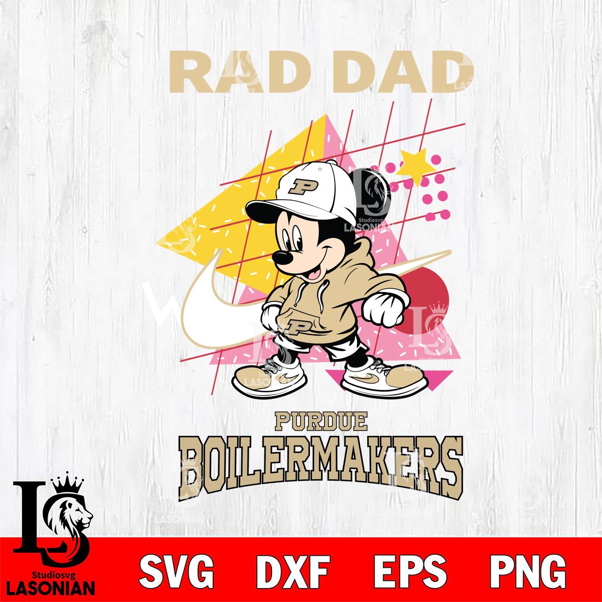 Purdue Boilermakers Mickey Mouse Rad Dad – lasoniansvg