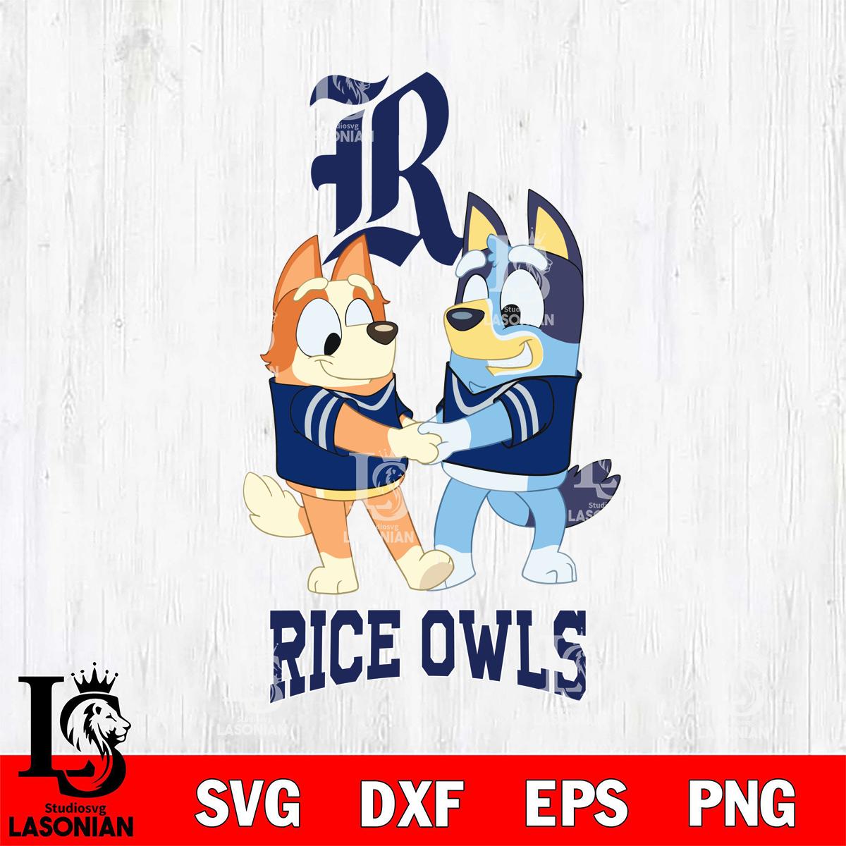Rice Owls Bluey Chilli Dance – lasoniansvg