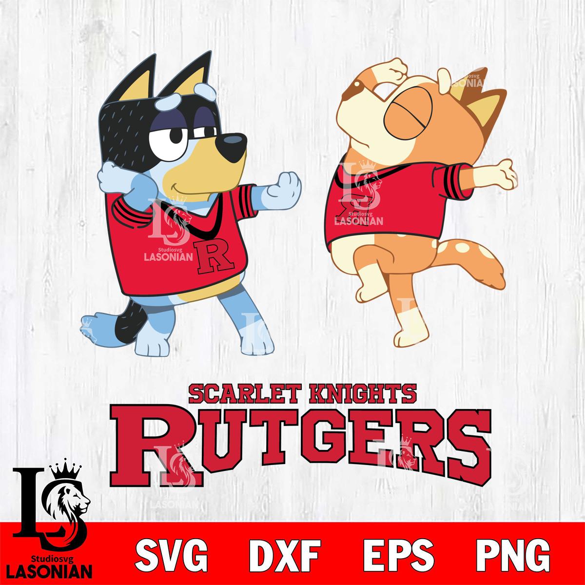 Rutgers Scarlet Knights Bluey Dance – lasoniansvg