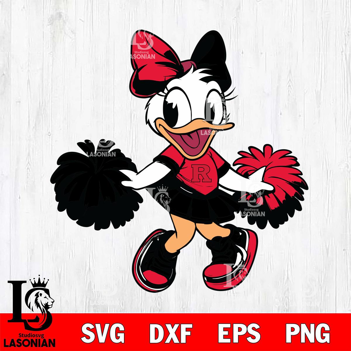 Rutgers Scarlet Knights Daisy Duck Cheerleader – lasoniansvg