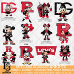 Rutgers Scarlet Knights Disney character NCAA Bundle 12 – lasoniansvg