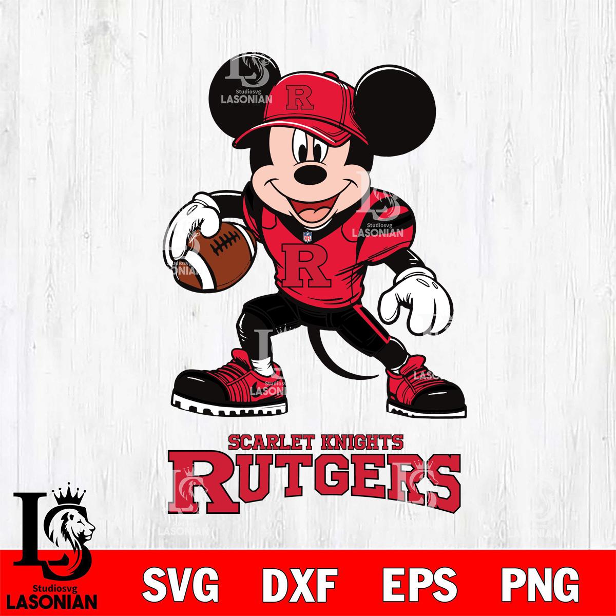 Rutgers Scarlet Knights Mikey Mouse Disney – lasoniansvg