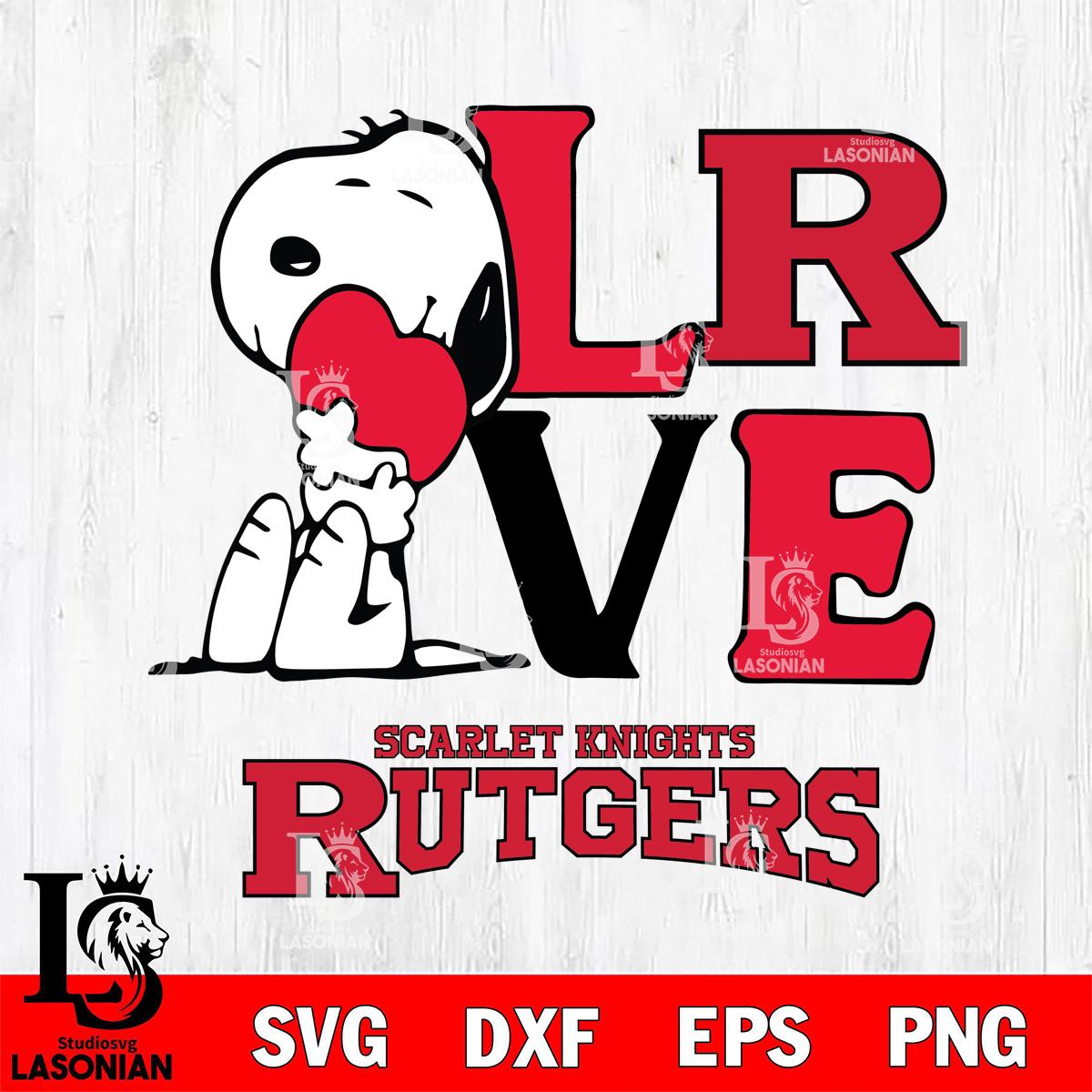 Rutgers Scarlet Knights Snoopy Sport 10 – lasoniansvg