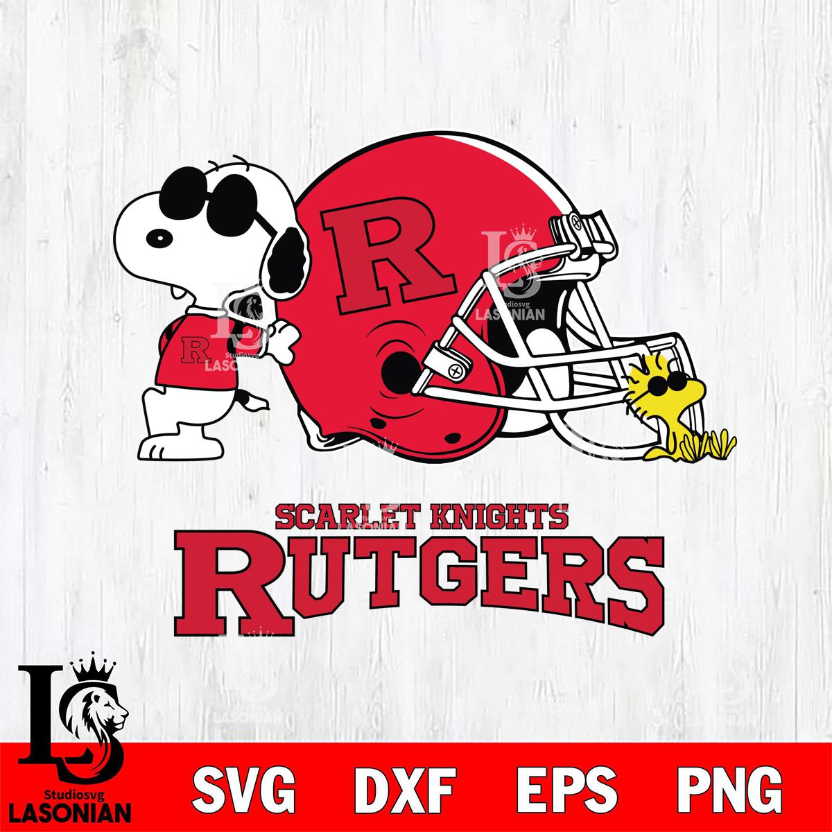 Rutgers Scarlet Knights Snoopy Sport 2 – lasoniansvg