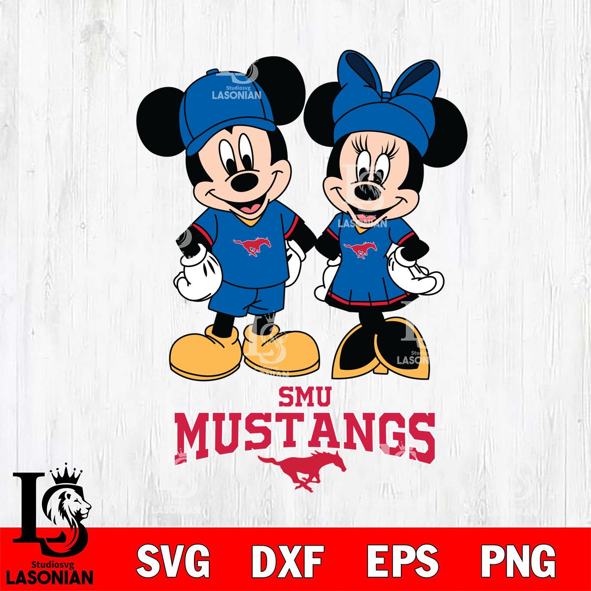 SMU Mustangs Mickey Minnie Rugby – lasoniansvg