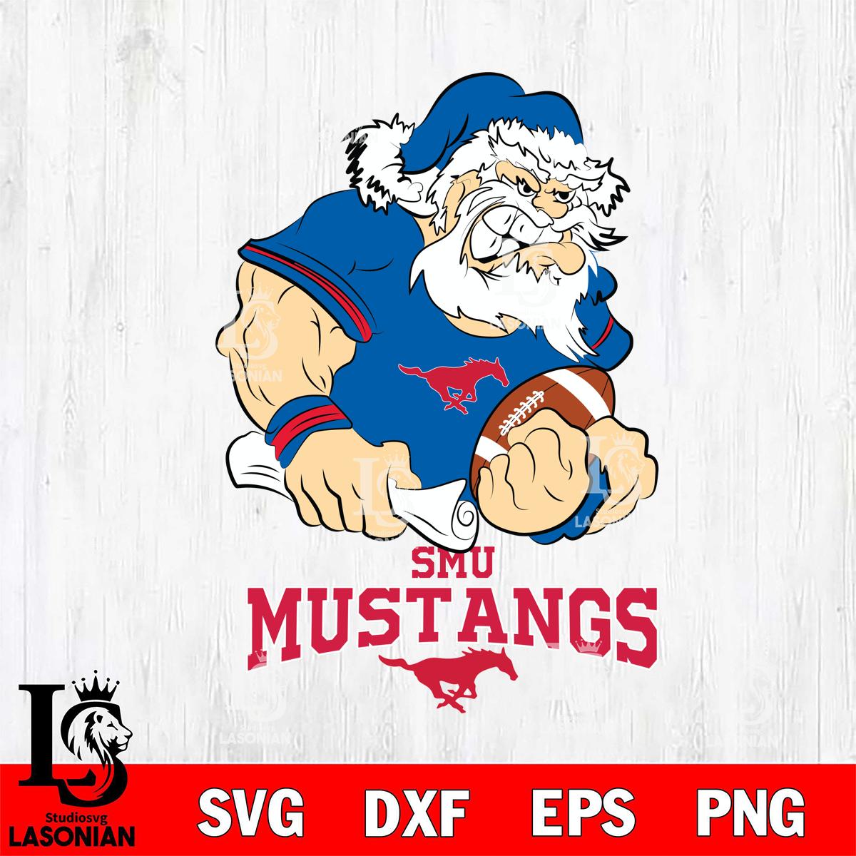 SMU Mustangs Santa Claus Angry – lasoniansvg