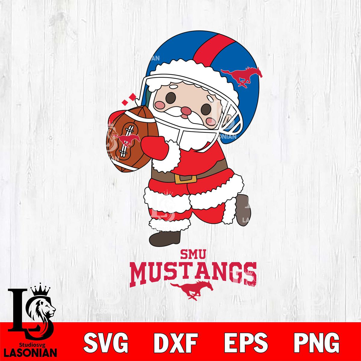 SMU Mustangs Santa Claus Cute – lasoniansvg