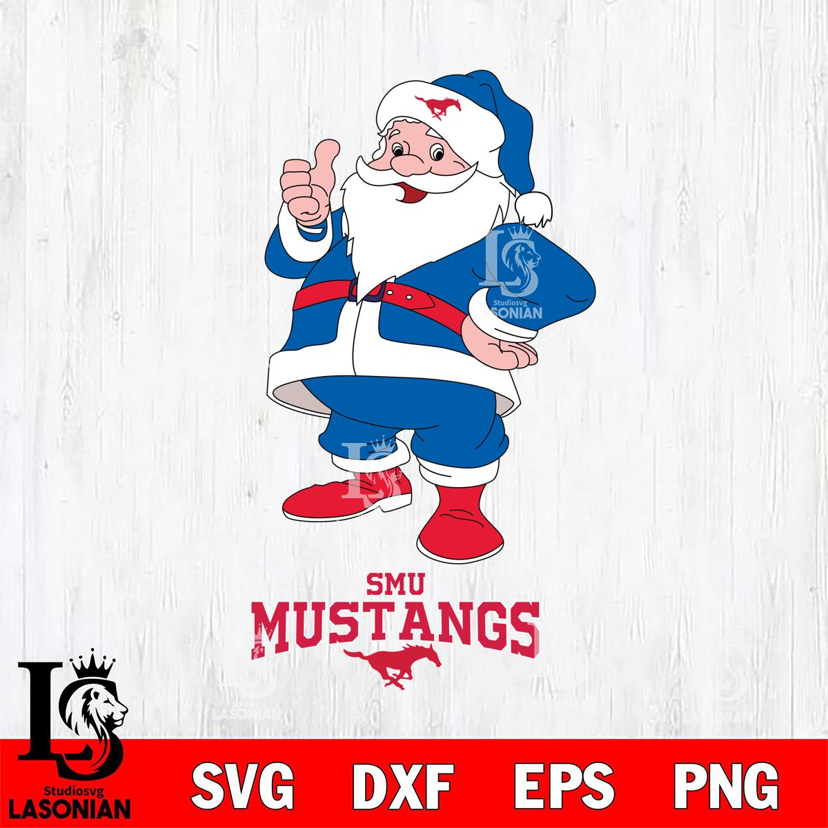 SMU Mustangs Santa claus – lasoniansvg