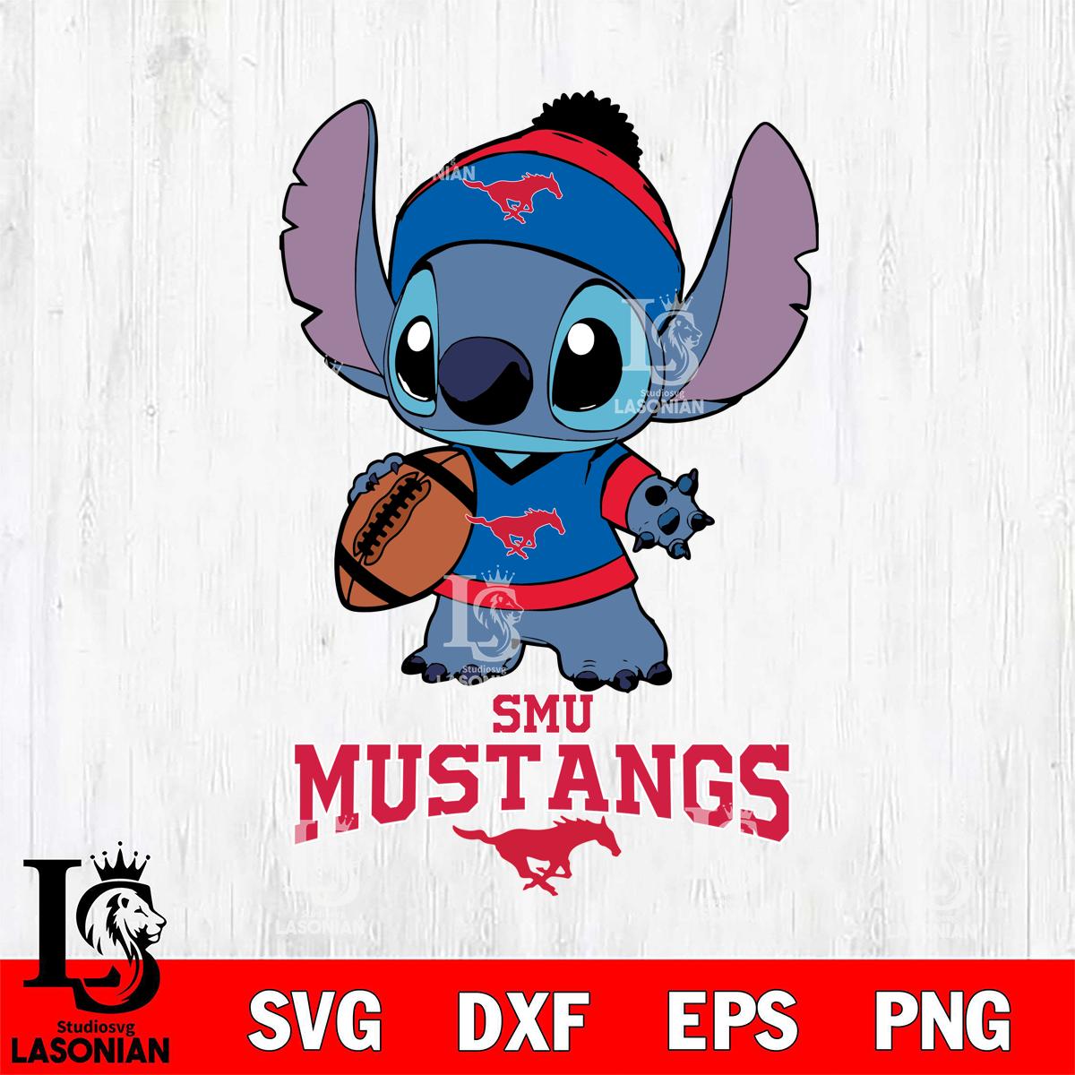 SMU Mustangs Stitch Disney – lasoniansvg