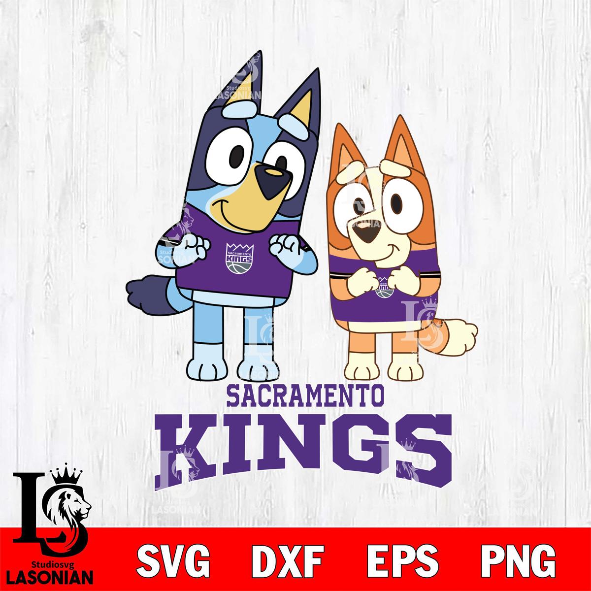 Sacramento Kings Bluey & Bingo 6 – lasoniansvg