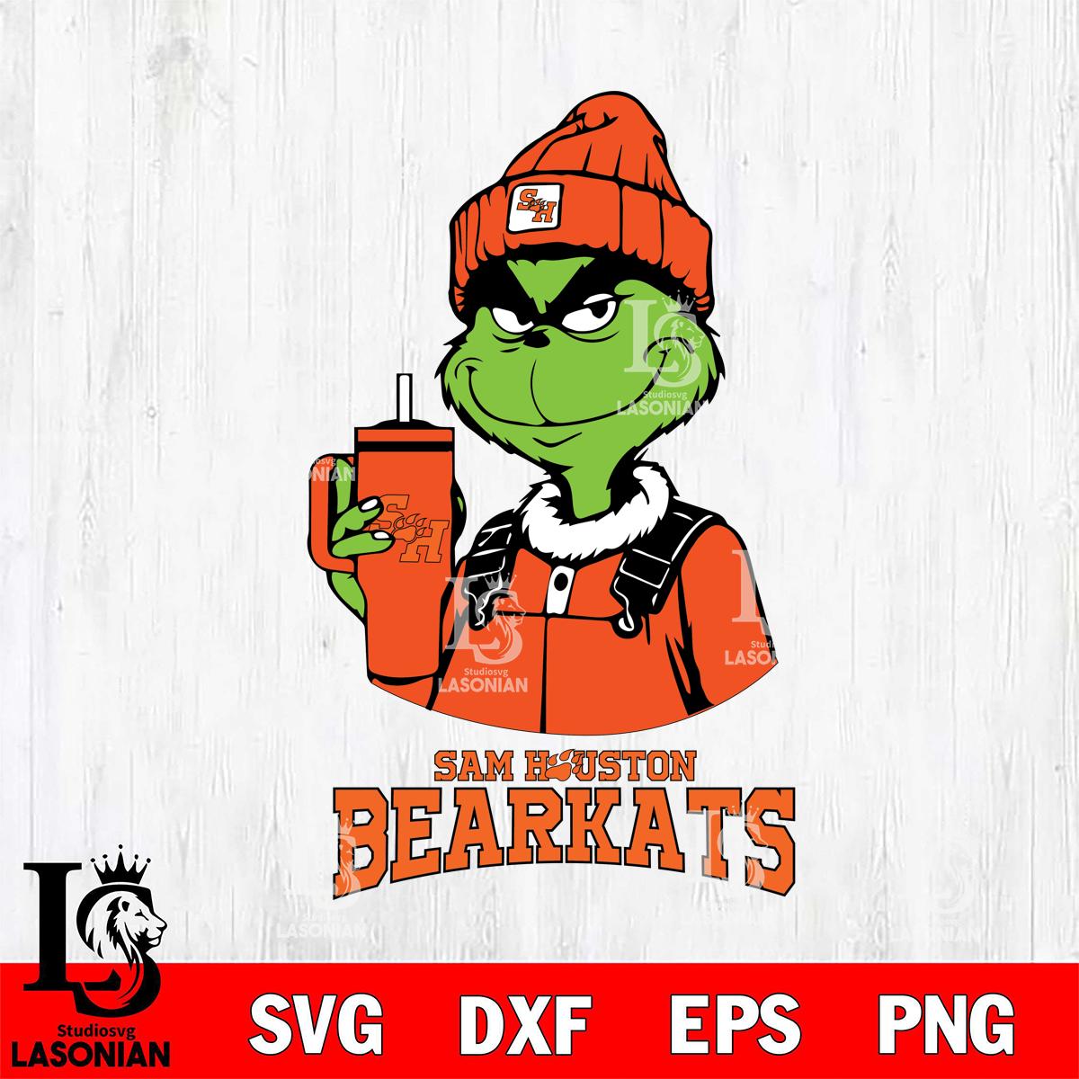 Sam Houston Bearkats Grinch Football Christmas – lasoniansvg