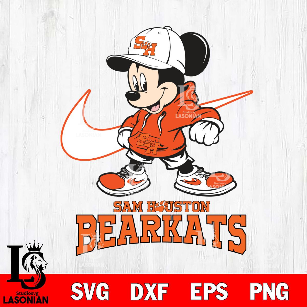 Sam Houston Bearkats Mickey Mouse NIKE – lasoniansvg